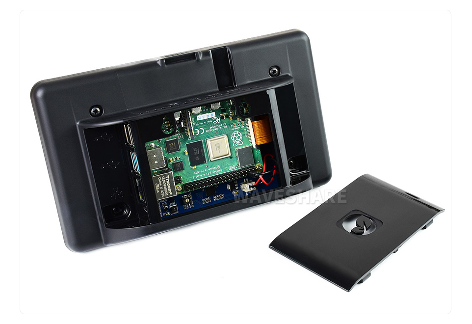 7寸电容触控屏 800×480像素 DSI通信 IPS显示面板 5点触控