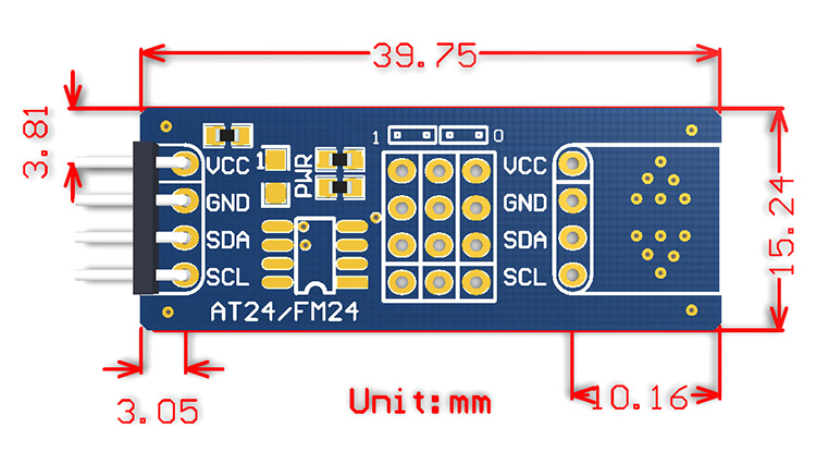 EEPROM 存储模块 存储器 AT24C