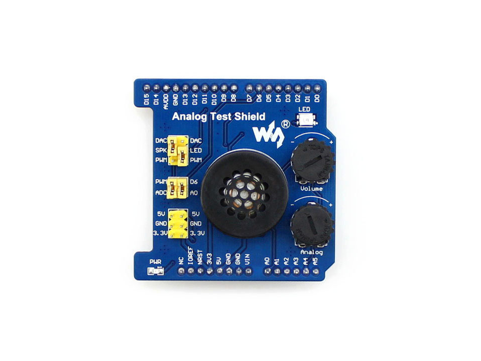 Arduno AD/DA 数模转换扩展板 | Analog Test Shield