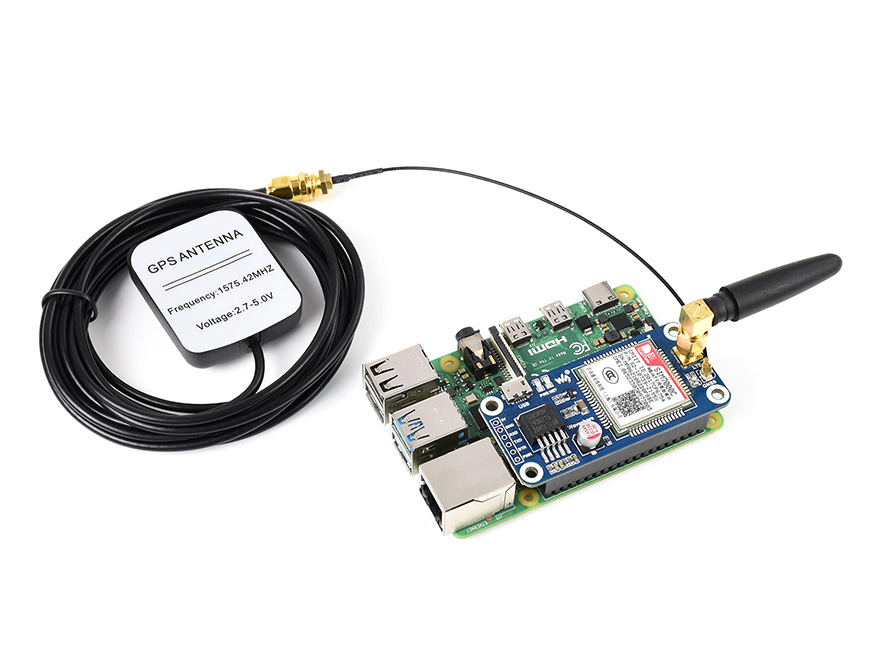树莓派NB-IoT/eMTC/GPRS/GNSS扩展 |Raspberry Pi NB-IoT/eMTC/GRPS/GNSS HAT
