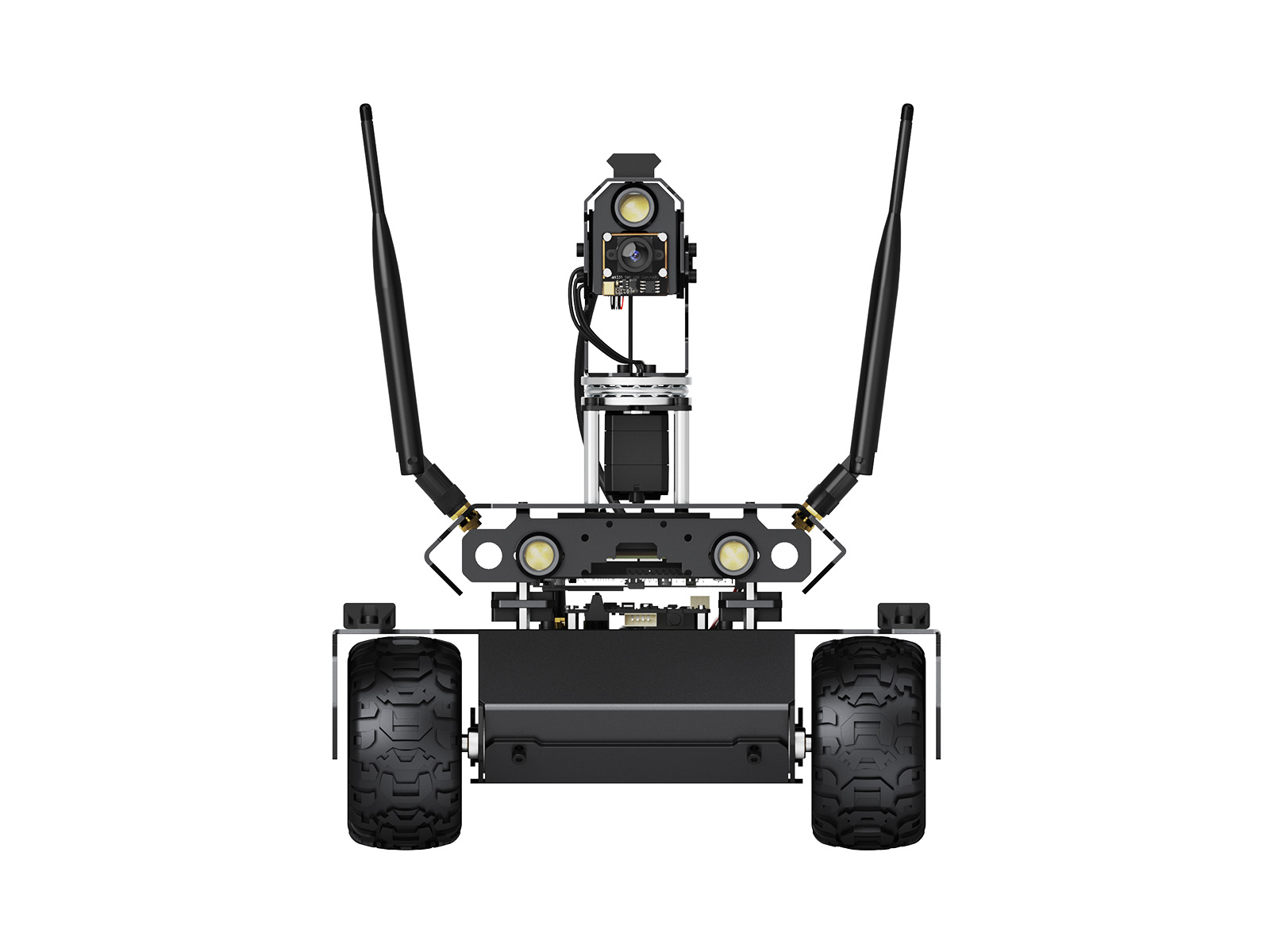 UGV Rover六轮四驱双脑开源AI机器人配备多功能拓展平台移动机器人，强大的Jetson Orin系列计算核心搭载360°全向灵活云台