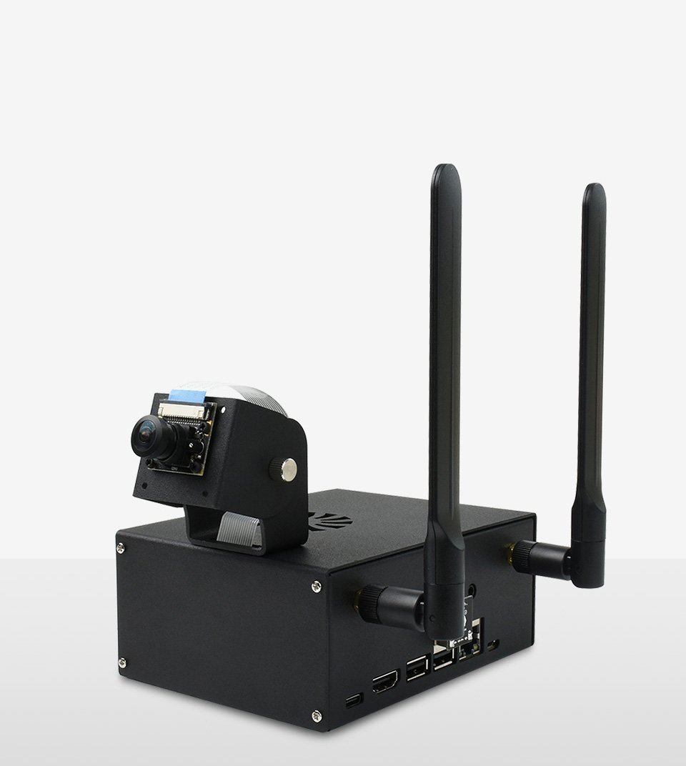 Jetson Nano 2GB Developer Kit 专用金属外壳 带摄像头支架迷你机箱【2GB专用】