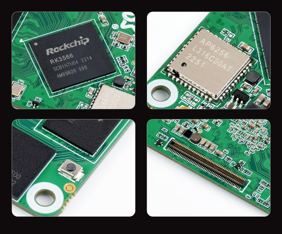 幸狐Core3566模组CM4底板套件 Rockchip RK3566四核处理器 套件A含模组(带WiFi 2GB内存 32GB闪存)