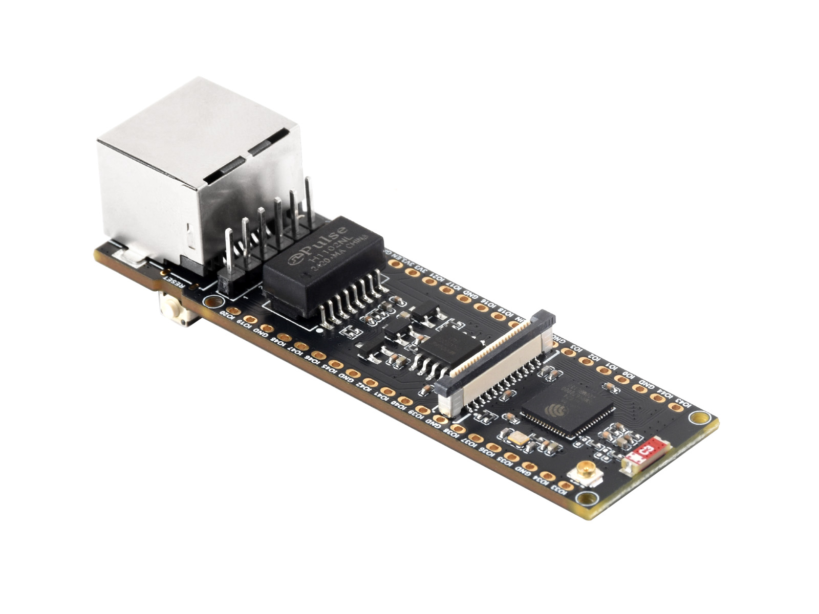 ESP32-S3以太网开发板 10/100Mbps支持PoE双核240MHz支持Wi-Fi蓝牙 板载Type-C接口和Micro SD卡槽