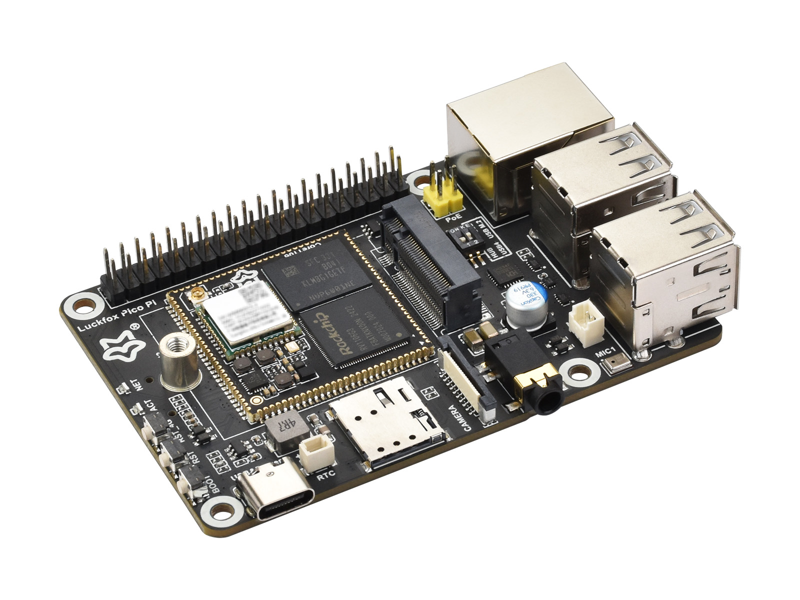 Luckfox Pico Pi A W 幸狐 Core1106 微型Linux开发板 1TOPS 算力 8GB eMMC 支持智能编码 内置自 ...