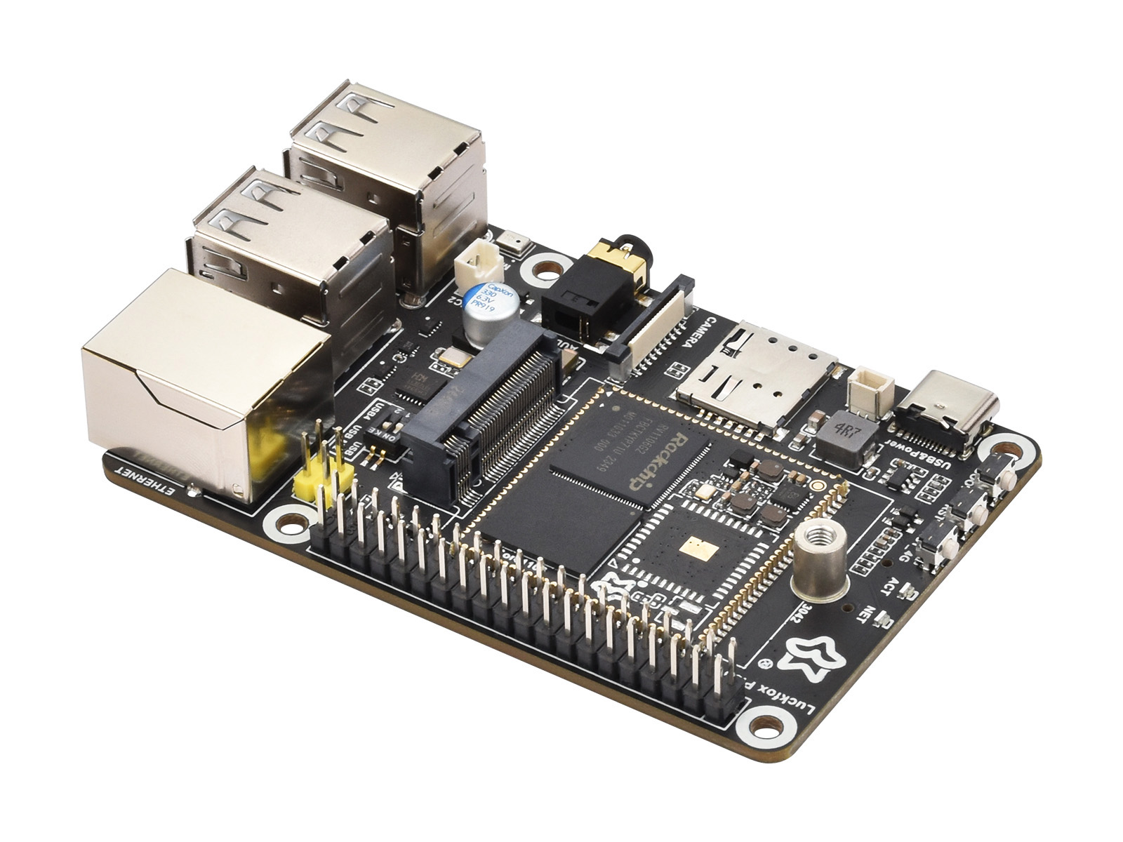 Luckfox Pico Pi B 幸狐 Core1106 微型Linux开发板 0.5TOPS 算力 8GB eMMC 支持智能编码 内置自 ...