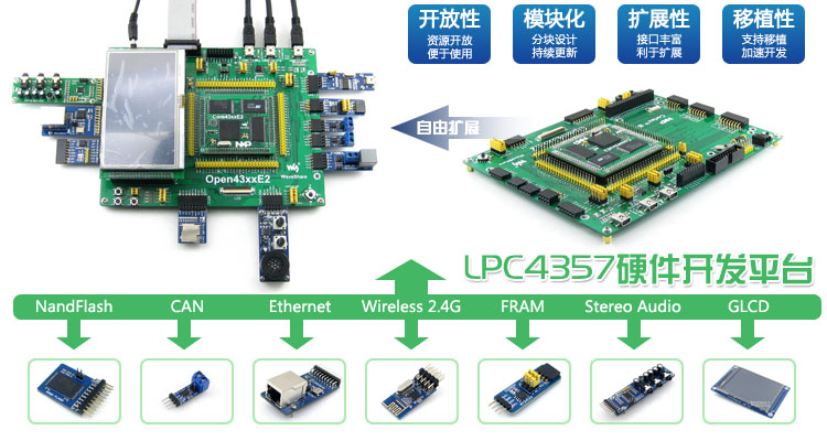 Cortex-M4 开发板 Open4357-C