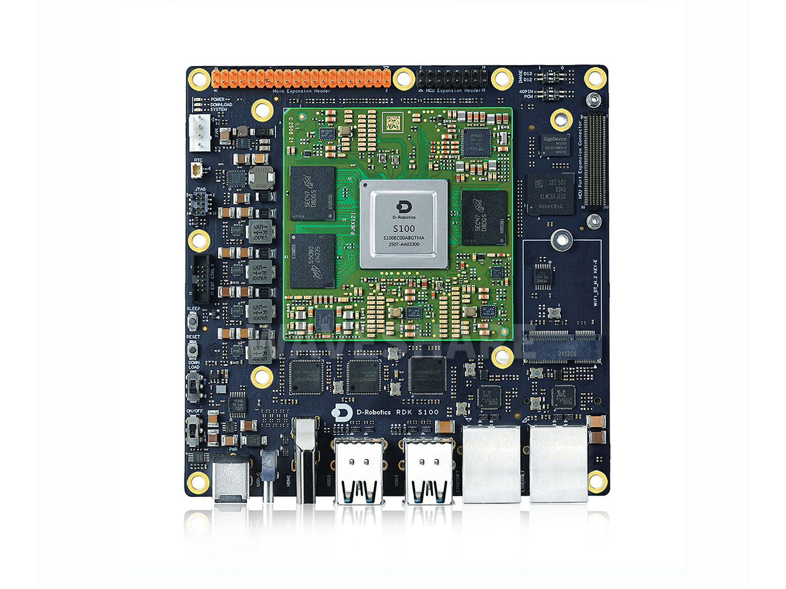 D-Robotics RDK S100P 机器人开发套件 128 TOPS 算力 BPU 搭载 S100 智能计算芯片