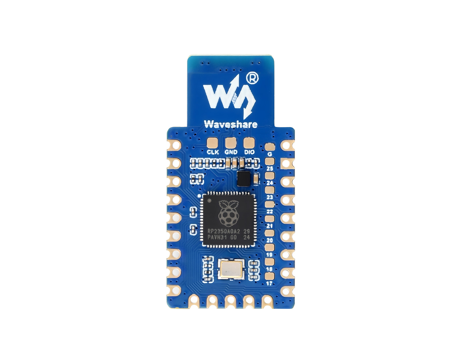 微雪RP2350-One开发板Type-A版 4MB Flash树莓派微控制器开发板 基于树莓派RP2350A双核双架构处理器