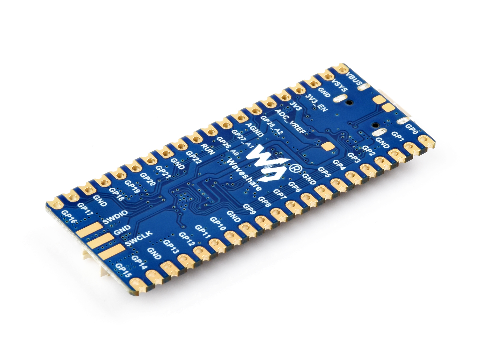 微雪RP2350-Plus微控制器升级版 基于树莓派RP2350A双核双架构处理器